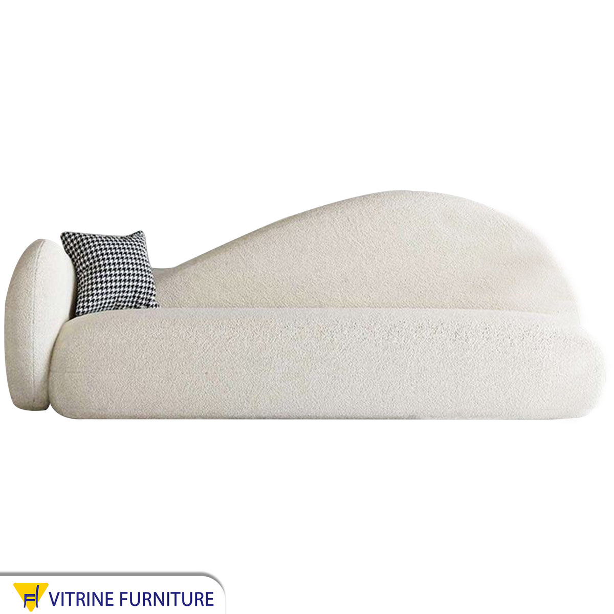 Modern off white curved sofa - Vitrine Furniture