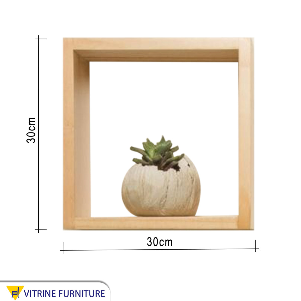 2 wall shelves made of Musky wood - Vitrine Furniture