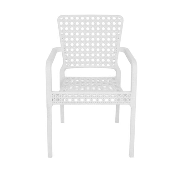 A stylish and bright white outdoor seating set - Vitrine Furniture