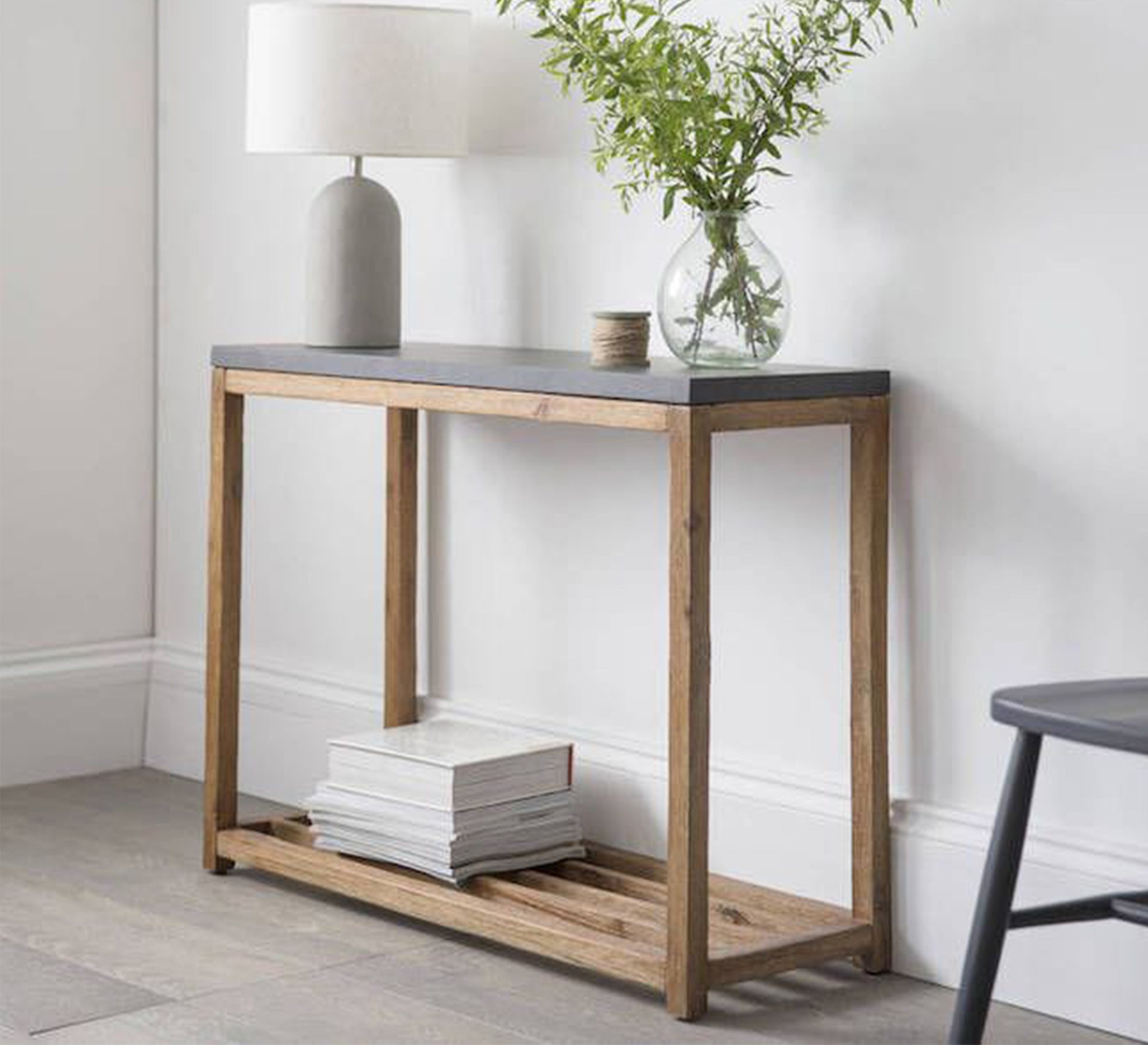 Console with upper and lower shelves – Vitrine Furniture