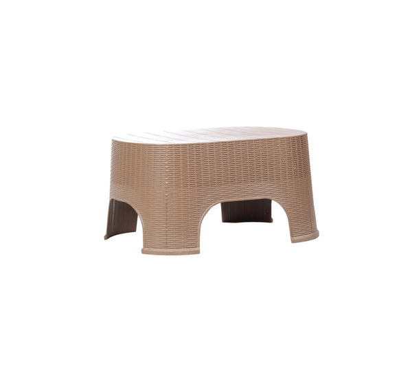 Elegant beige patio set with an oval design - Vitrine Furniture