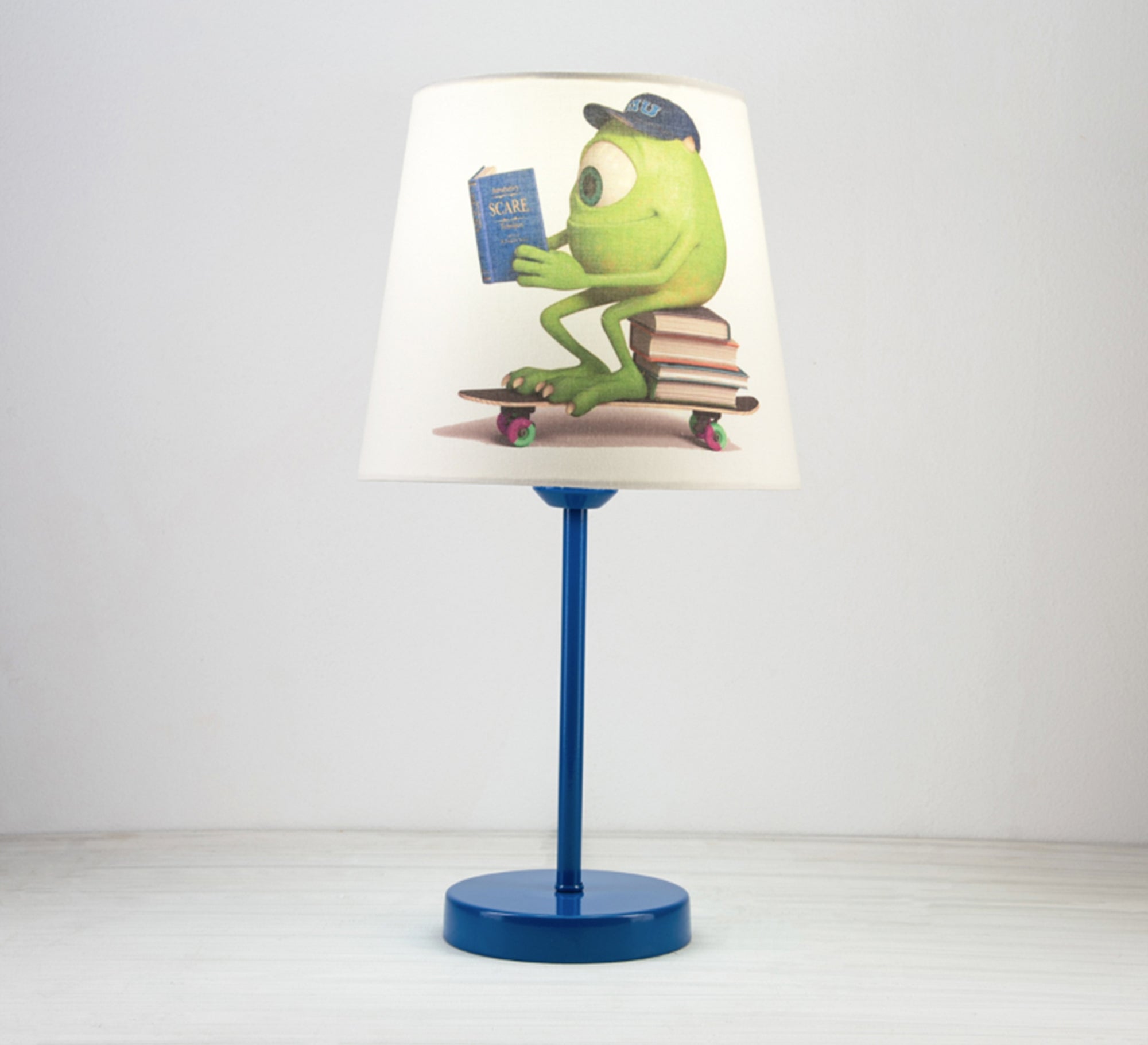 Mike Wazowski Lamp: A fun reading light for kids' rooms with a blue ba ...