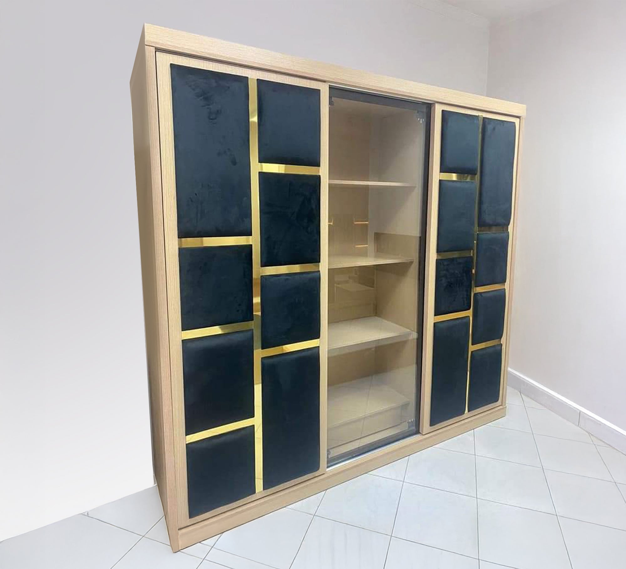 Modern wardrobe in a luxury hotel style – Vitrine Furniture