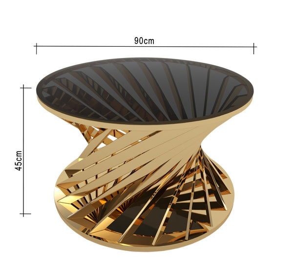 Steel hourglass shape table - Vitrine Furniture